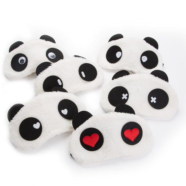 12 Pack Sleep Masks Panda Blindfold Eyepatch Eyeshade with Elastic Str ...