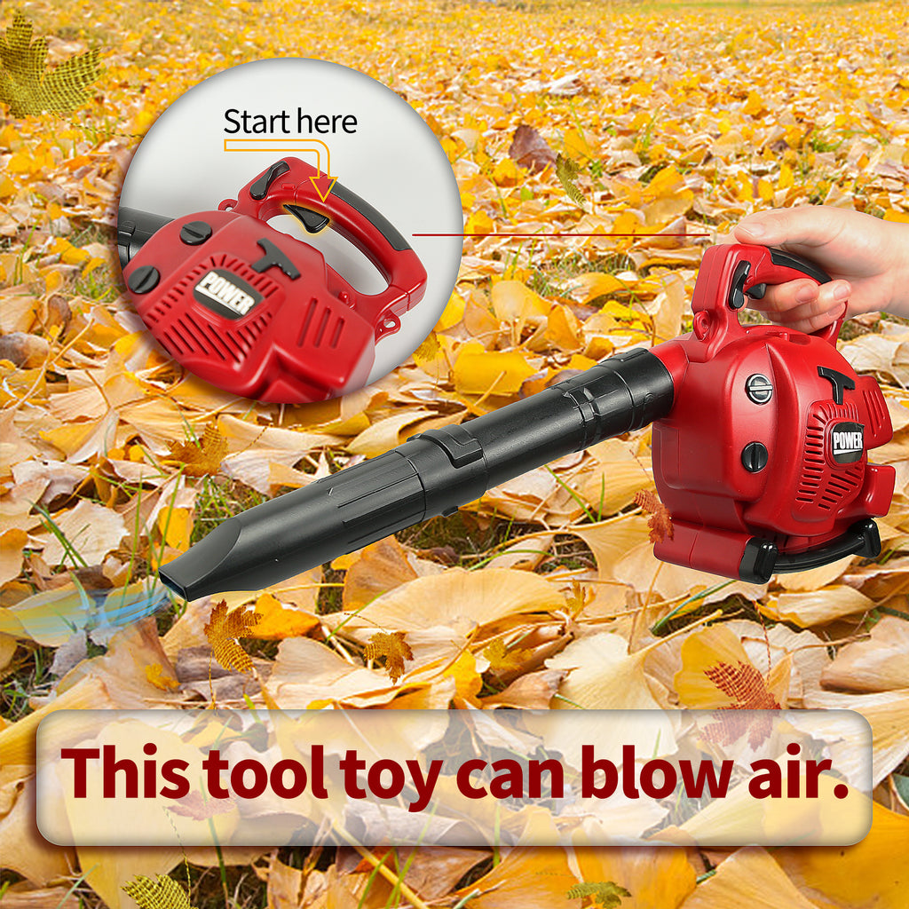 Pretend Play Kids Realistic Leaf Blower Toy Simulation Snow Blower ...